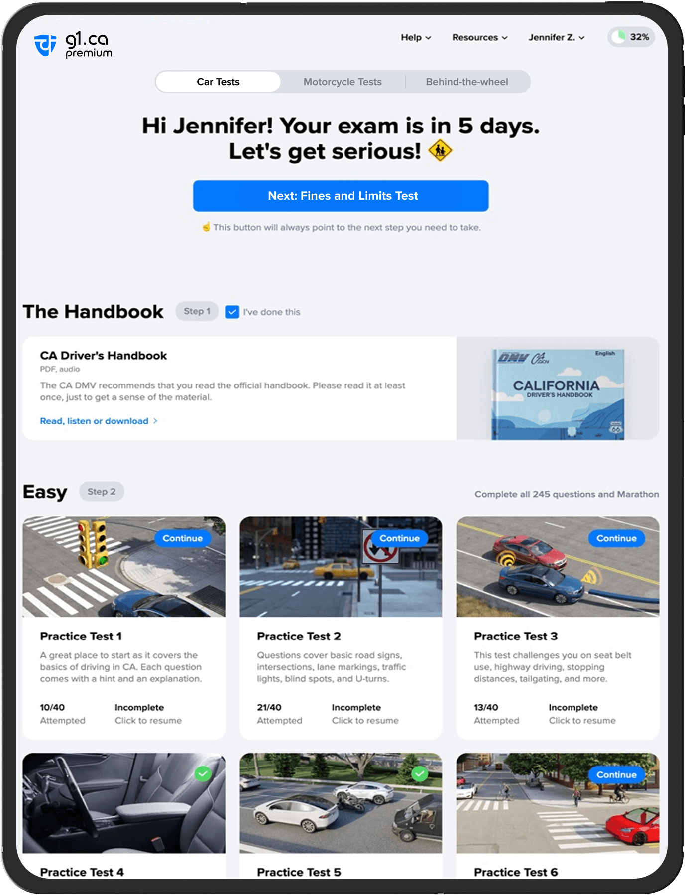 Pass Your G1 Knowledge Test, Guaranteed: G1 Premium